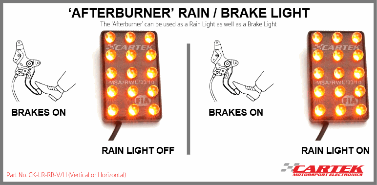 Cartek Rain Light & Brake Light Combo