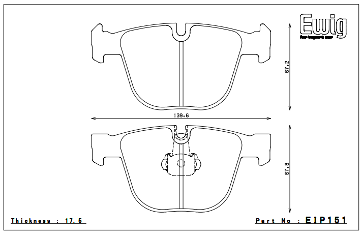 Endless Brake Pad Set EIP151 MX72