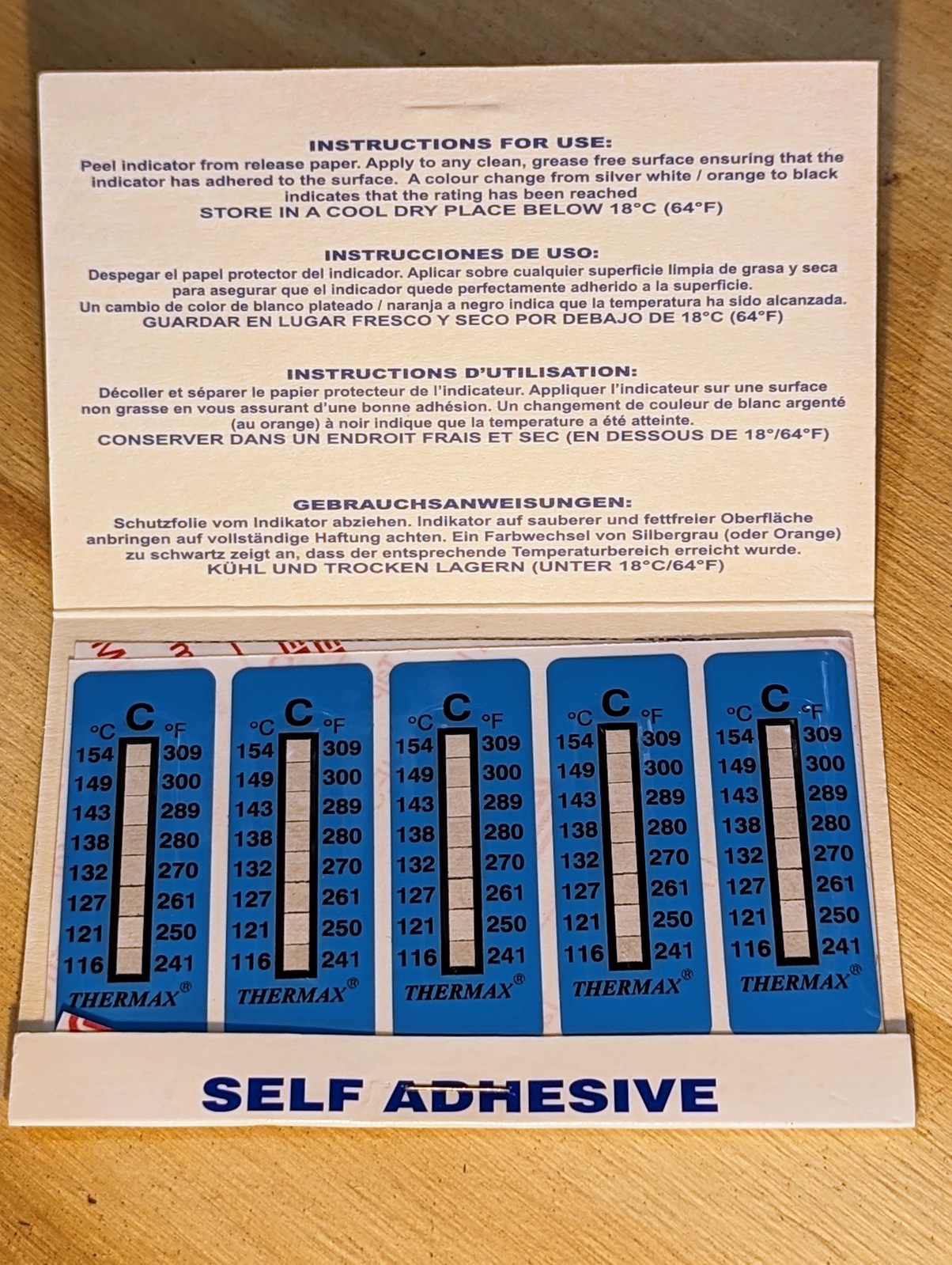 AP Racing Temp Strip Stickers