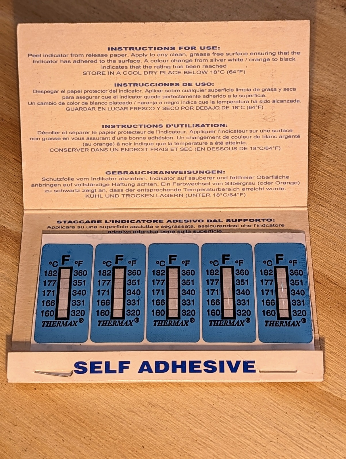 AP Racing Temp Strip Stickers